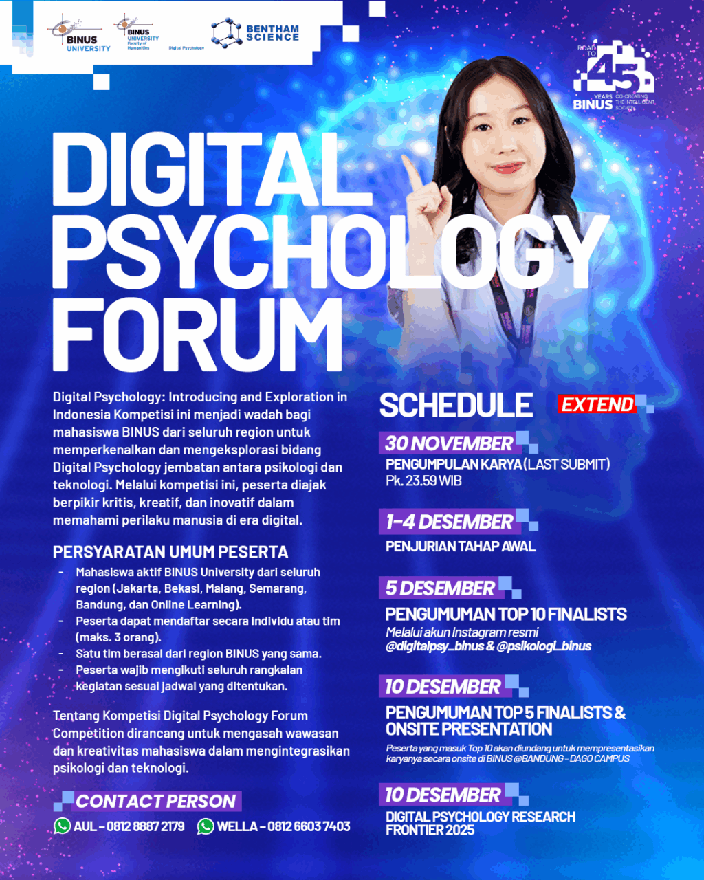 📢 [EXTENDED] Open Registration – Digital Psychology Forum Competition ...